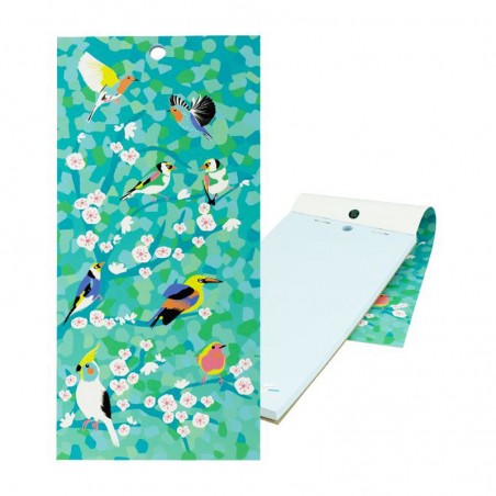 Bloc note magnétique pour frigo PYLONES Birds